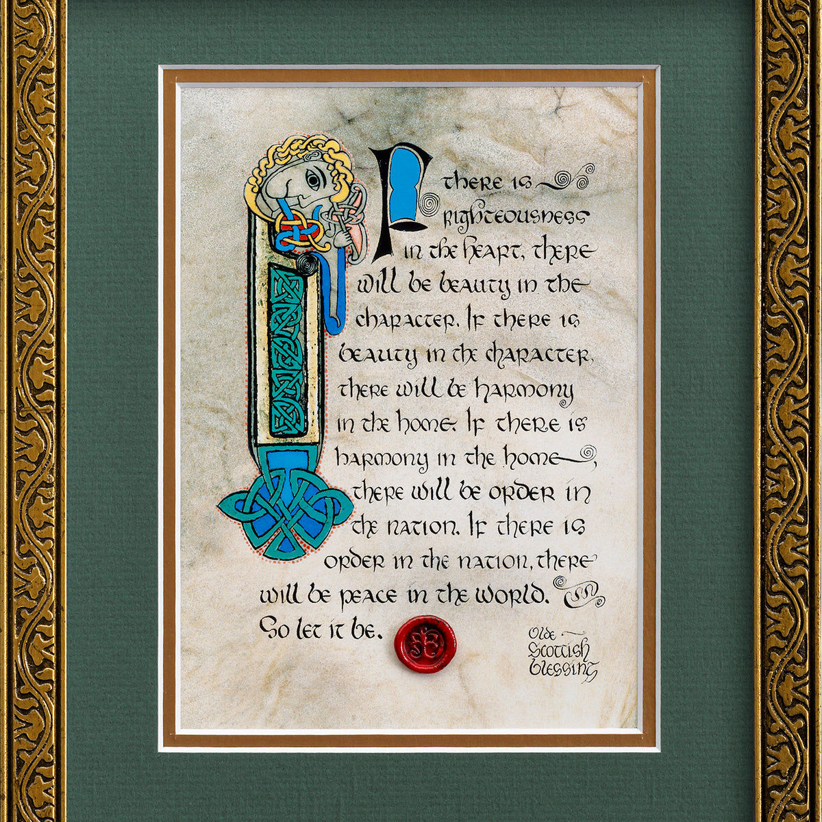 A Scottish Blessing | Celtic Blessing Artwork | Real Irish