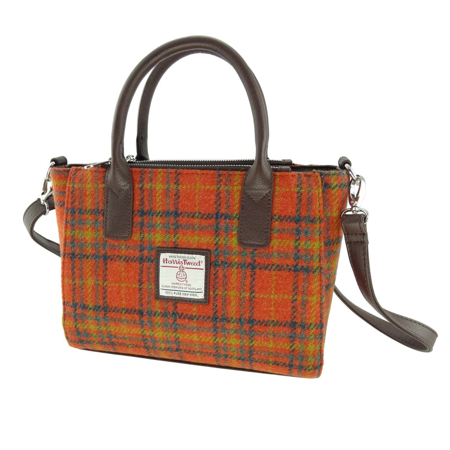 Women's Scottish Harris Tweed Large Tote Bag with Shoulder Strap – Real ...