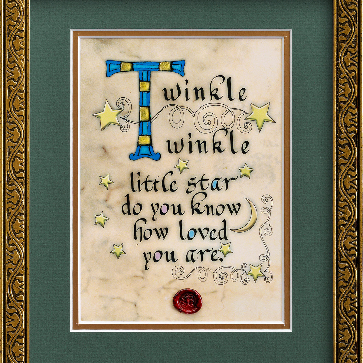 Twinkle Twinkle Little Star | Celtic Blessing Artwork | Real Irish