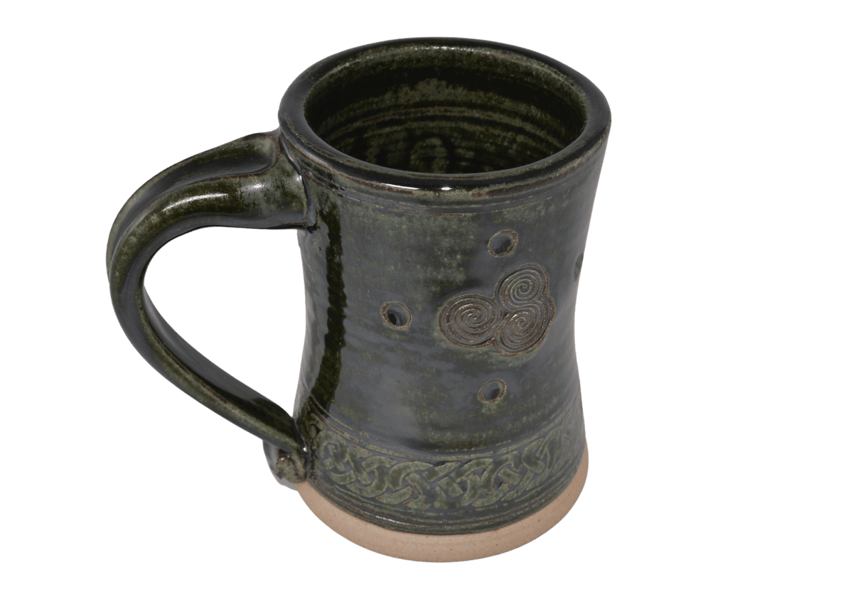 Hand Made Irish Pottery Celtic Knotwork Beer Steins – Real Irish